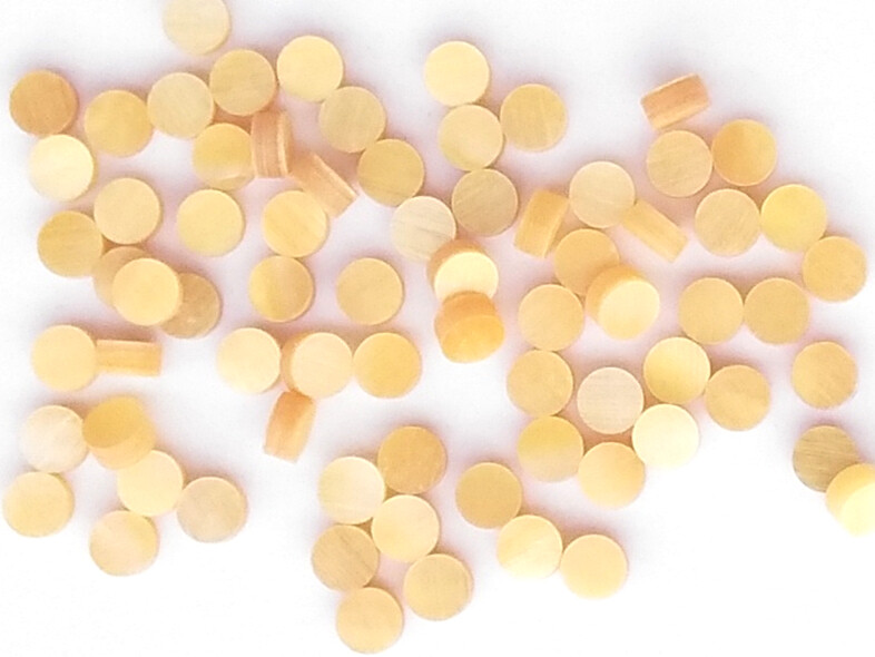 50x Guitar Golden Shell Pearl Inlay Dot Markers Bass Fret Fingerboard ...