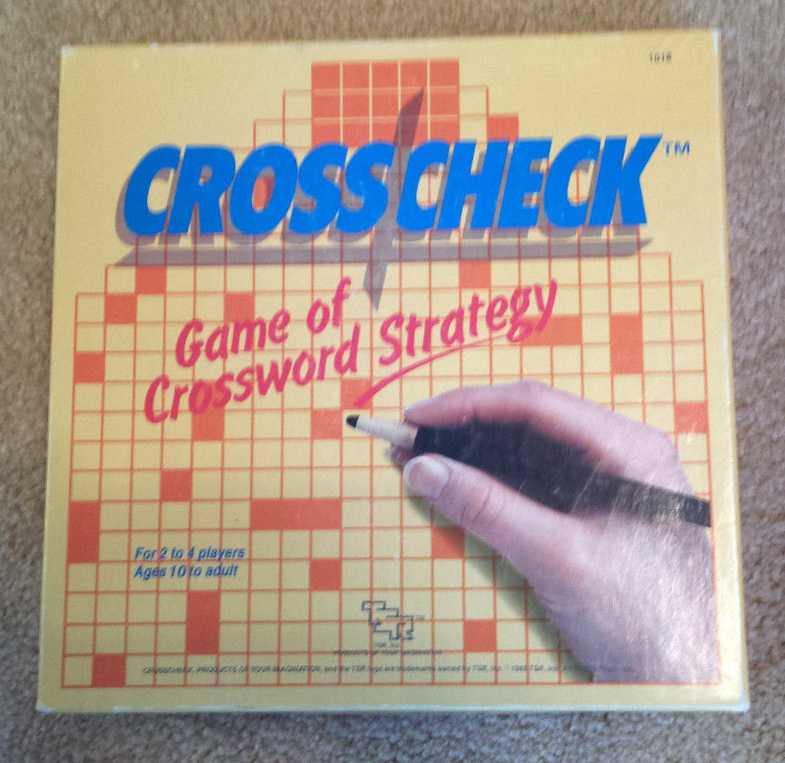 Crosscheck--rare vintage 1986 board game by TSR (makers of Dungeons ...