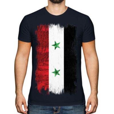 SYRIA GRUNGE FLAG MENS T-SHIRT TEE TOP SURIYAH FOOTBALL SYRIAN GIFT ...
