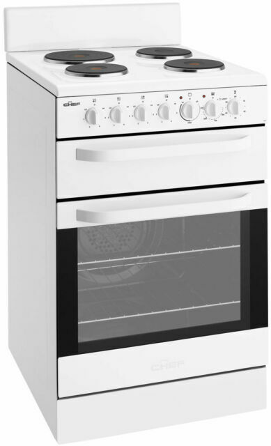 Chef 54cm Standing Electric Oven - CFE535WA White for sale online ...