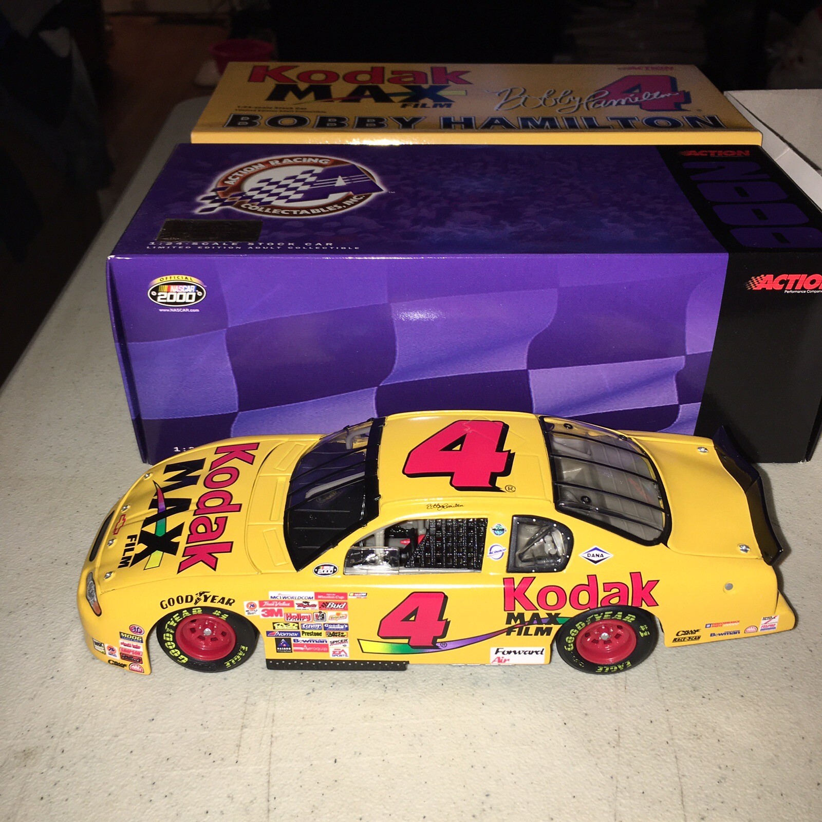 Bobby Hamilton #4 Kodak Armed Forces Navy 2000 Monte Carlo 1:24 Scale ...