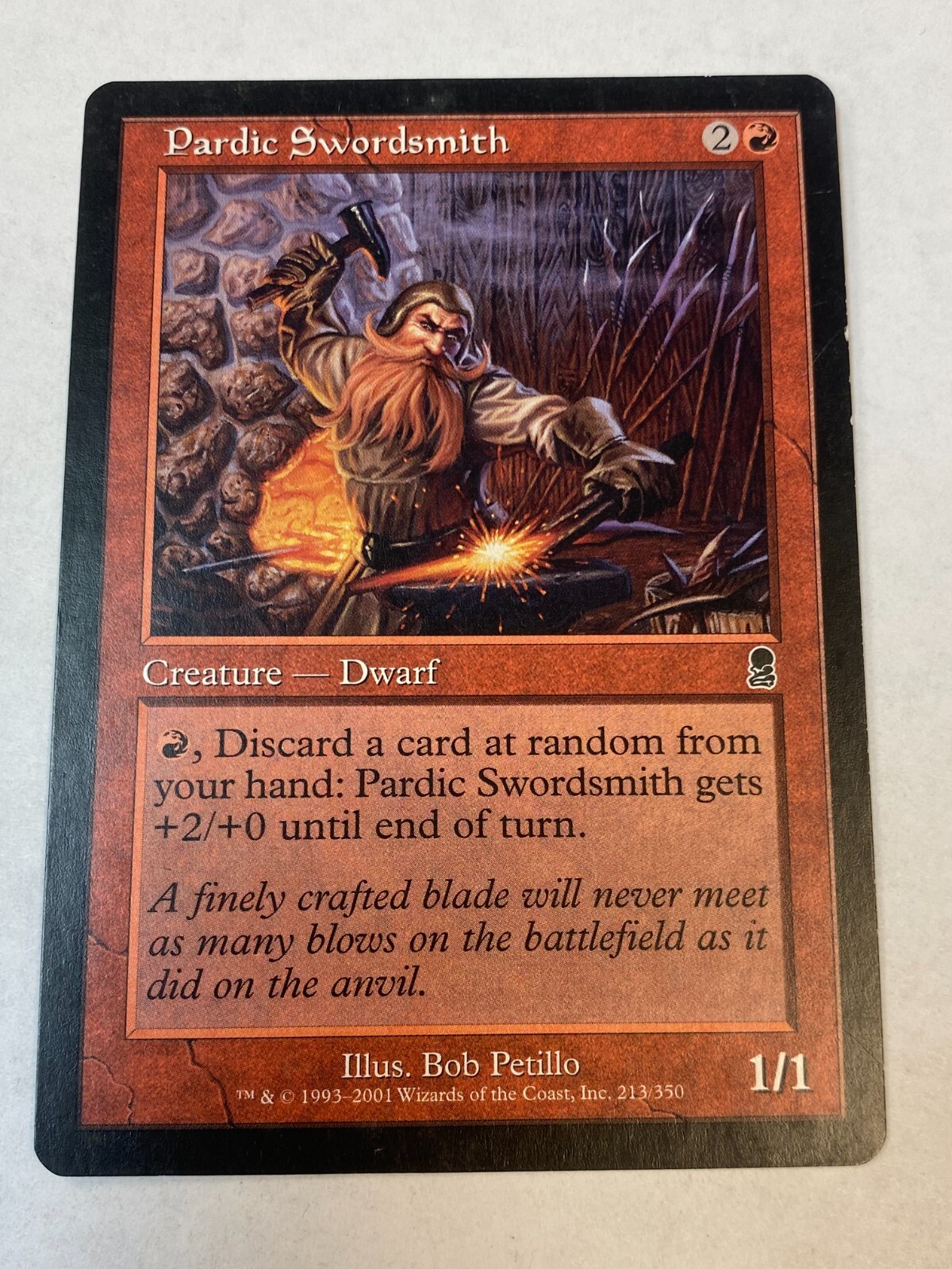 Pardic Swordsmith - Magic the Gathering MTG odyssey Single Card | eBay