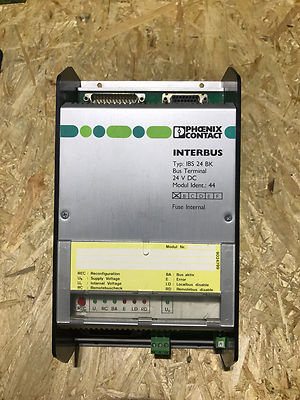 Phoenix Contact Interbus-S IBS 24 BK/2784120 BUS TERMINAL MODULE IDENT ...