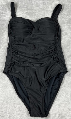 Nip Tuck Swim One Piece Women's Size 4 Black Swimsuit Tummy Control Trimshaper | eBay