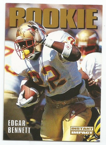 EDGAR BENNETT 1992 SKYBOX ROOKIE CARD NM-MT+ CONDITION FLORIDA STATE ...