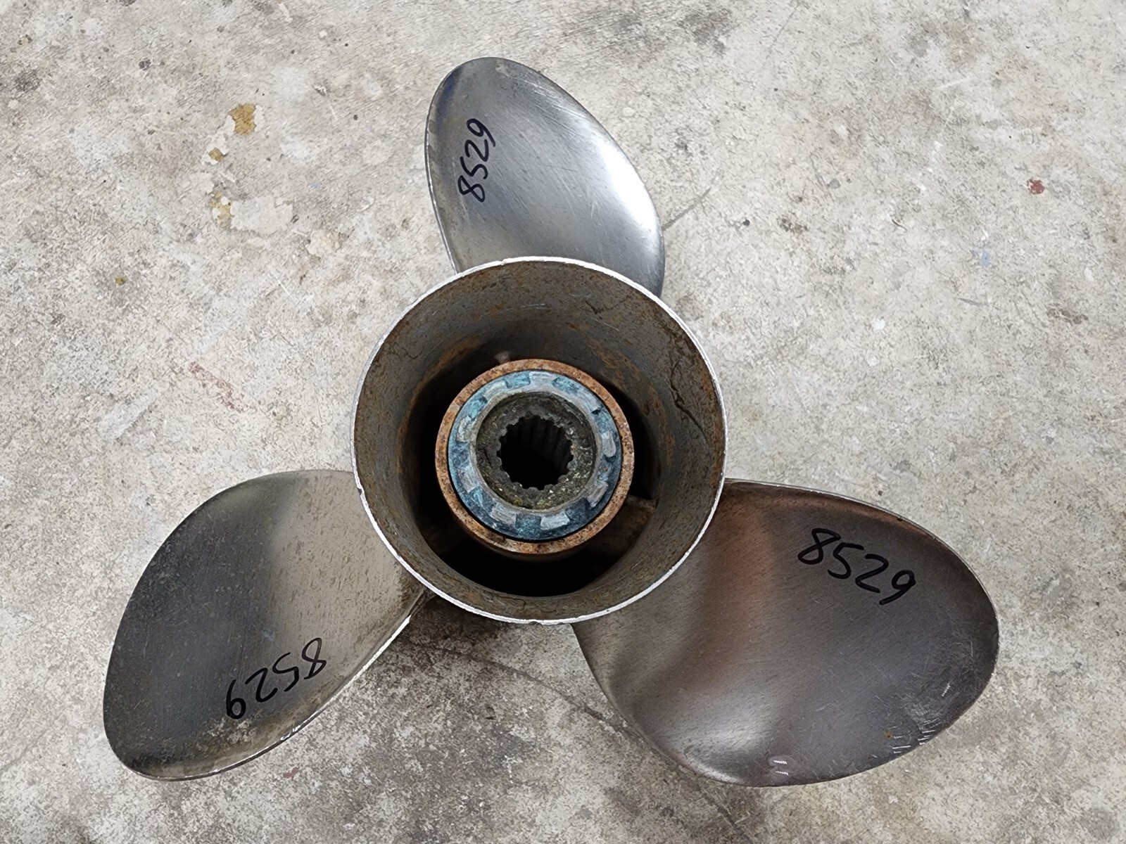 12 3/4" X 23P QUICKSILVER STAINLESS PROPELLER, 48-72760-23, MERCURY ...