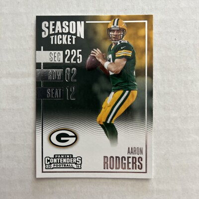2016 Panini Contenders - AARON RODGERS #33 season ticket - GREEN BAY ...