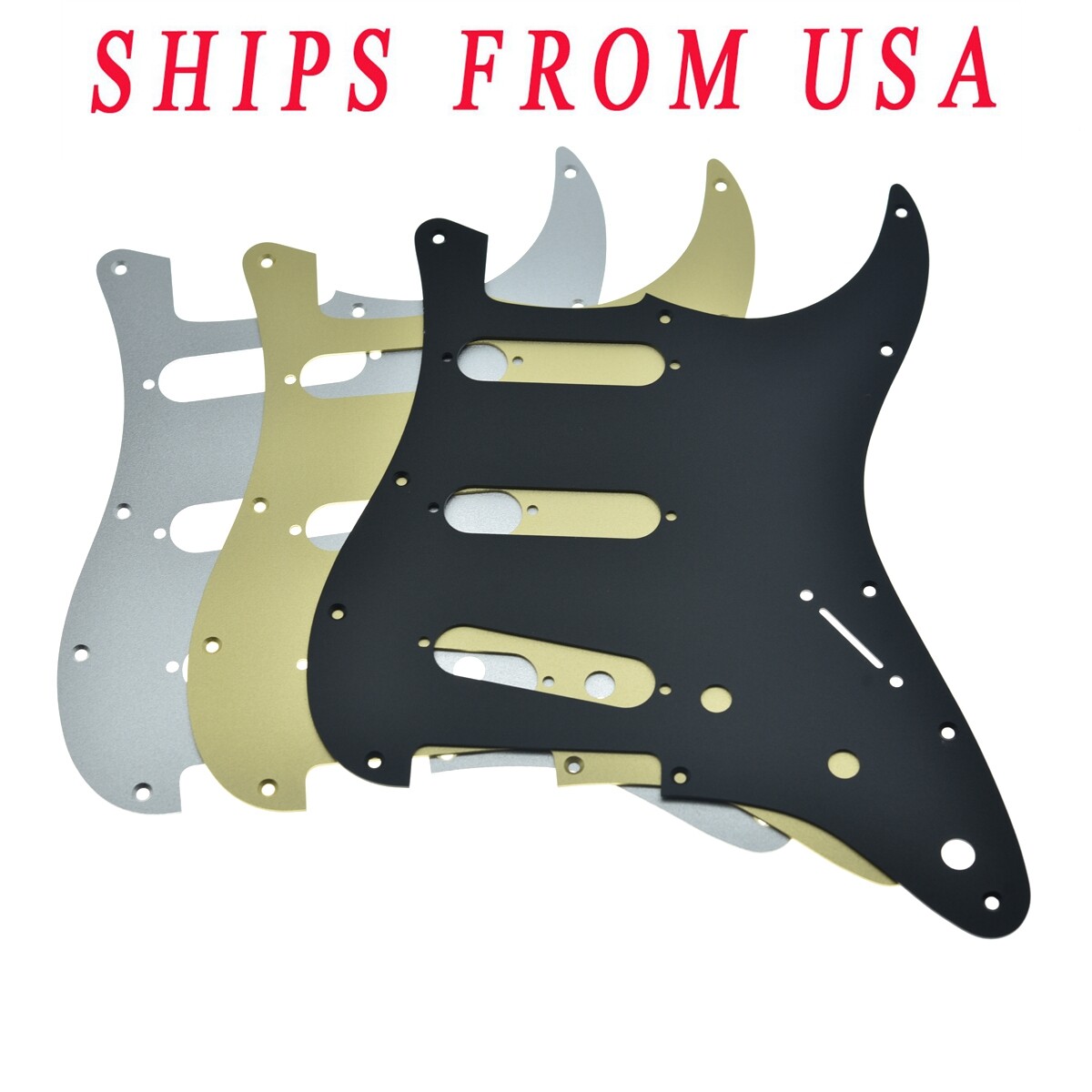 Matte ST SSS Pickguard Metal Anodized ST Pickguard fits American Fender ...