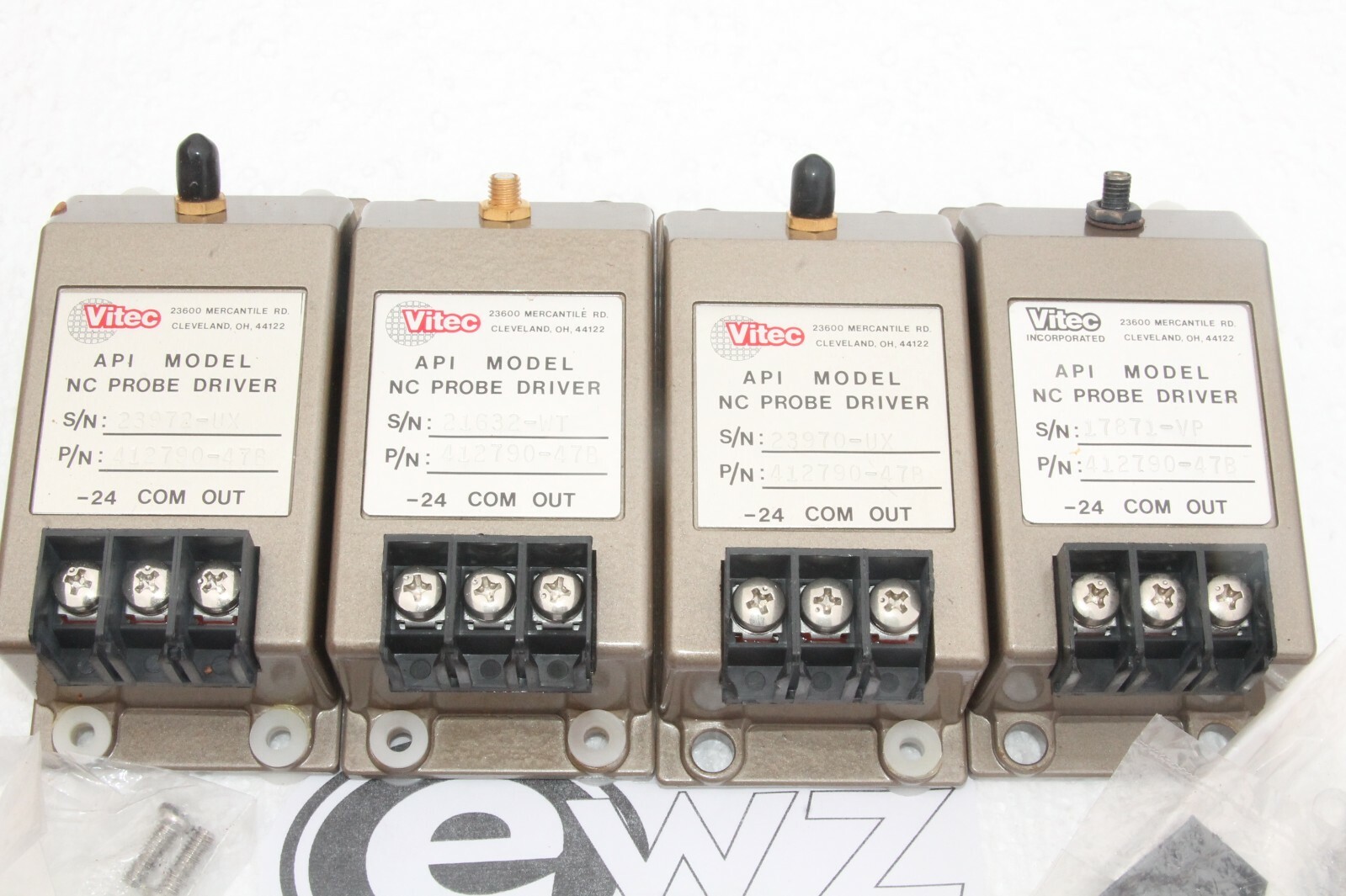 LOT OF 4 NEW VITEC INC DISPLACEMENT TRANSDUCER PROBE DRIVER PART ...