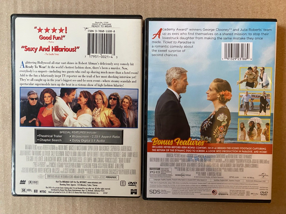 JULIA ROBERTS DVD Collection-43 Movies! Richard Gere, George Clooney ...