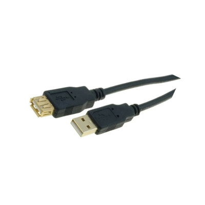 CU202G-B-030-PB Kabel USB 2.0 USB A-BuchseUSB A-Stecker vergoldet3 ...