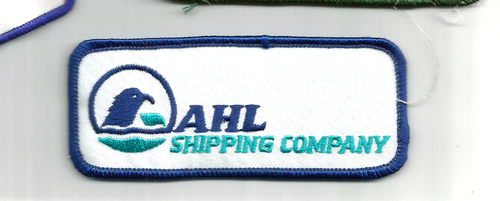 AHL SHIPPING COMPANY driver patch 1-1/4 X 4-1/4 #9791 | eBay