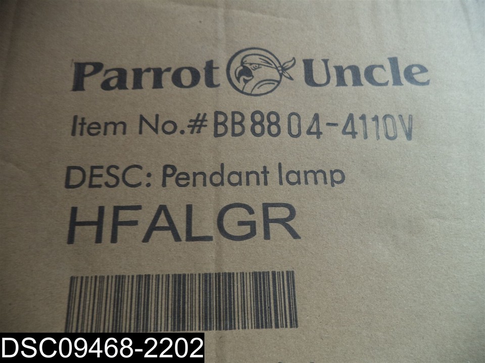 BB8804-4110V Parrot Uncle 4-Light Pendant Lamp HFALGR | eBay