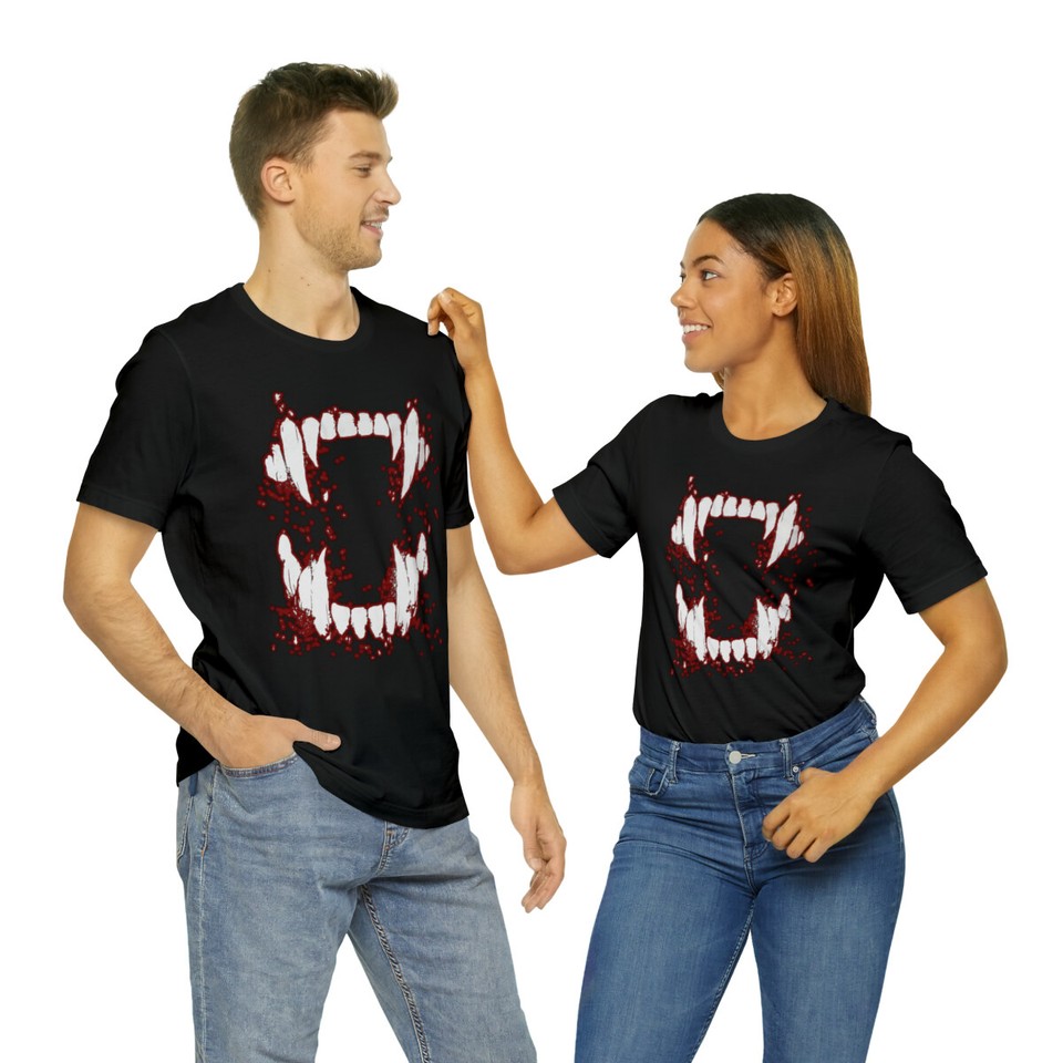 Gothic Fangs Bloody goth Unisex Jersey Short Sleeve Tee | eBay