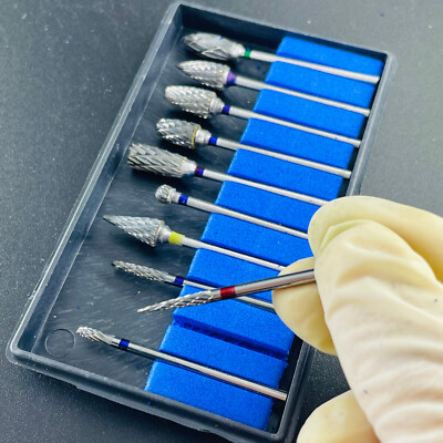 Tungsten Steel Dental Carbide Burs Lab Burrs Tooth Drill Grinder Bits ...