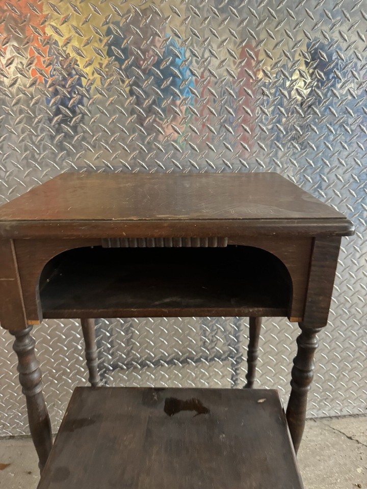 RARE Antique Telephone Desk w/Chair | eBay