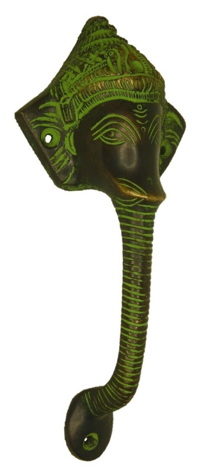 Crown Elephant Shape Victorian Antique Style Handmade Brass Door Pull ...