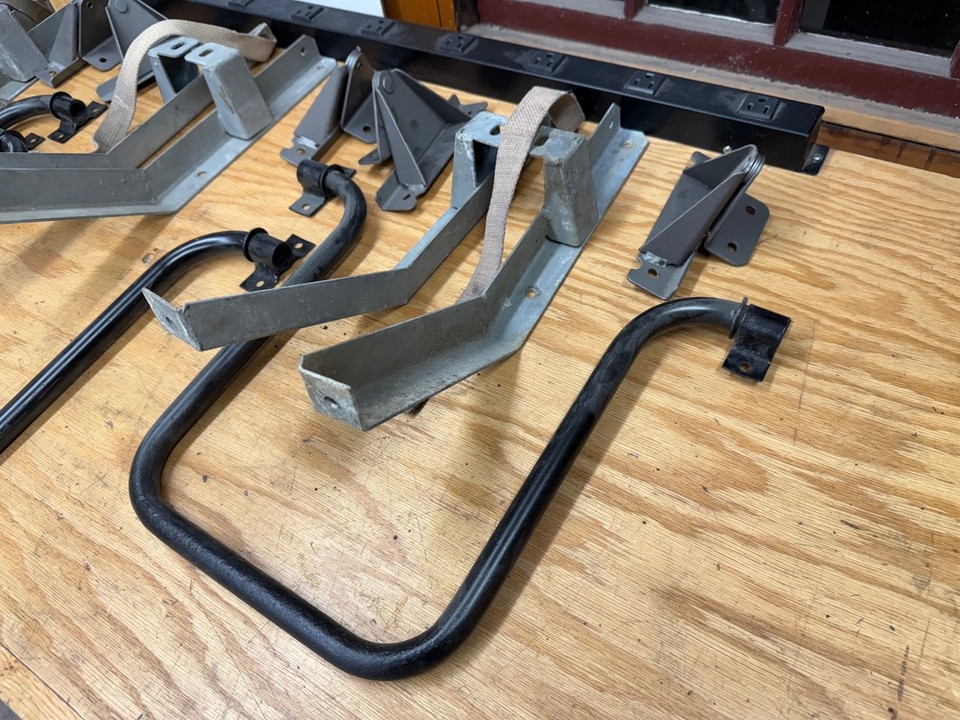 Land Rover Series II IIA 2 2A original jump seat hardware set of 4 | eBay