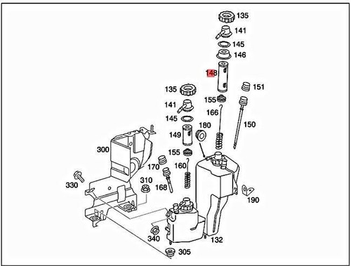 Genuine MERCEDES C215 R230 W215 W220 In oil reservoir Oil filter ...