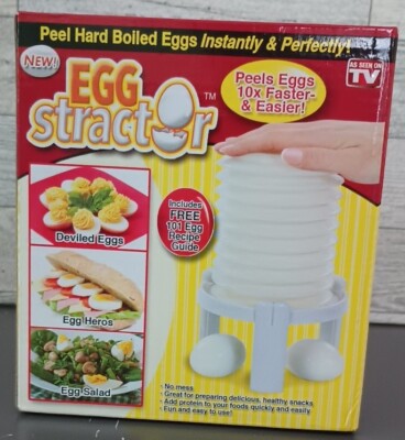 EGGstractor ~ Peel Hardboiled Eggs Instantly ~ As Seen On TV ~ New in ...