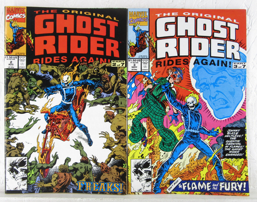 THE ORIGINAL GHOST RIDER RIDES AGAIN #2-3 * Marvel Comic Lot * 1991 | eBay
