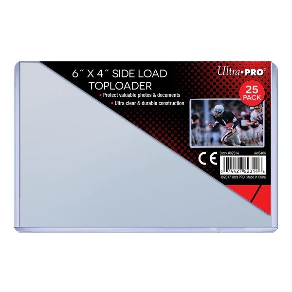 (100-Count) Ultra Pro 6" x 4" Side Load Toploader 6x4 Sideloader Card ...