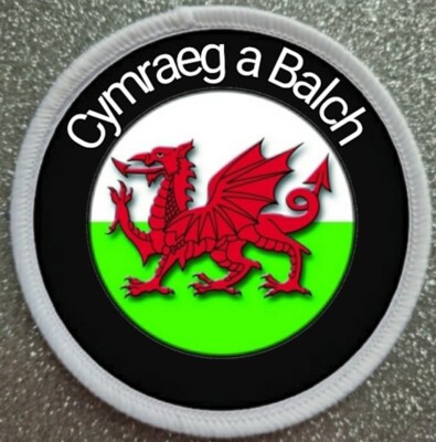 3 Inch Cymraeg a Balch Welsh And Proud Iron / Sew on Patch Badge | eBay