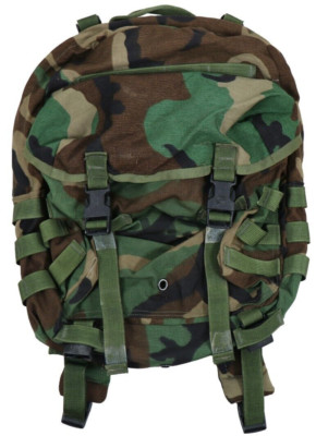 US Army Woodland Patrol Pack BDU M81 Camo Assault Backpack Complete ...