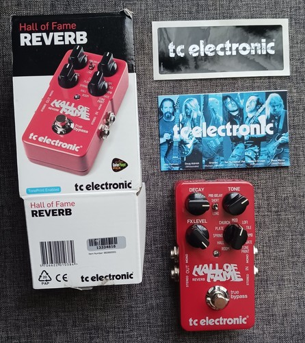 Tc Electronic Hall Of Fame Original Reverb Effect Pedal~Original Box ...