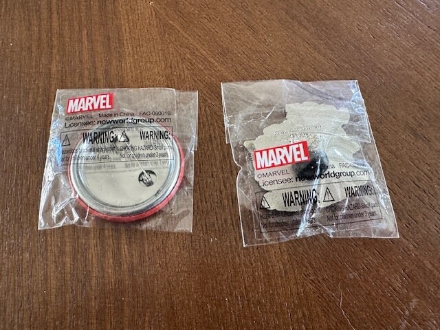 PAIR SDCC Comic Con 2024 Pins Merry Marvel Marching Society & Dogpool I ...
