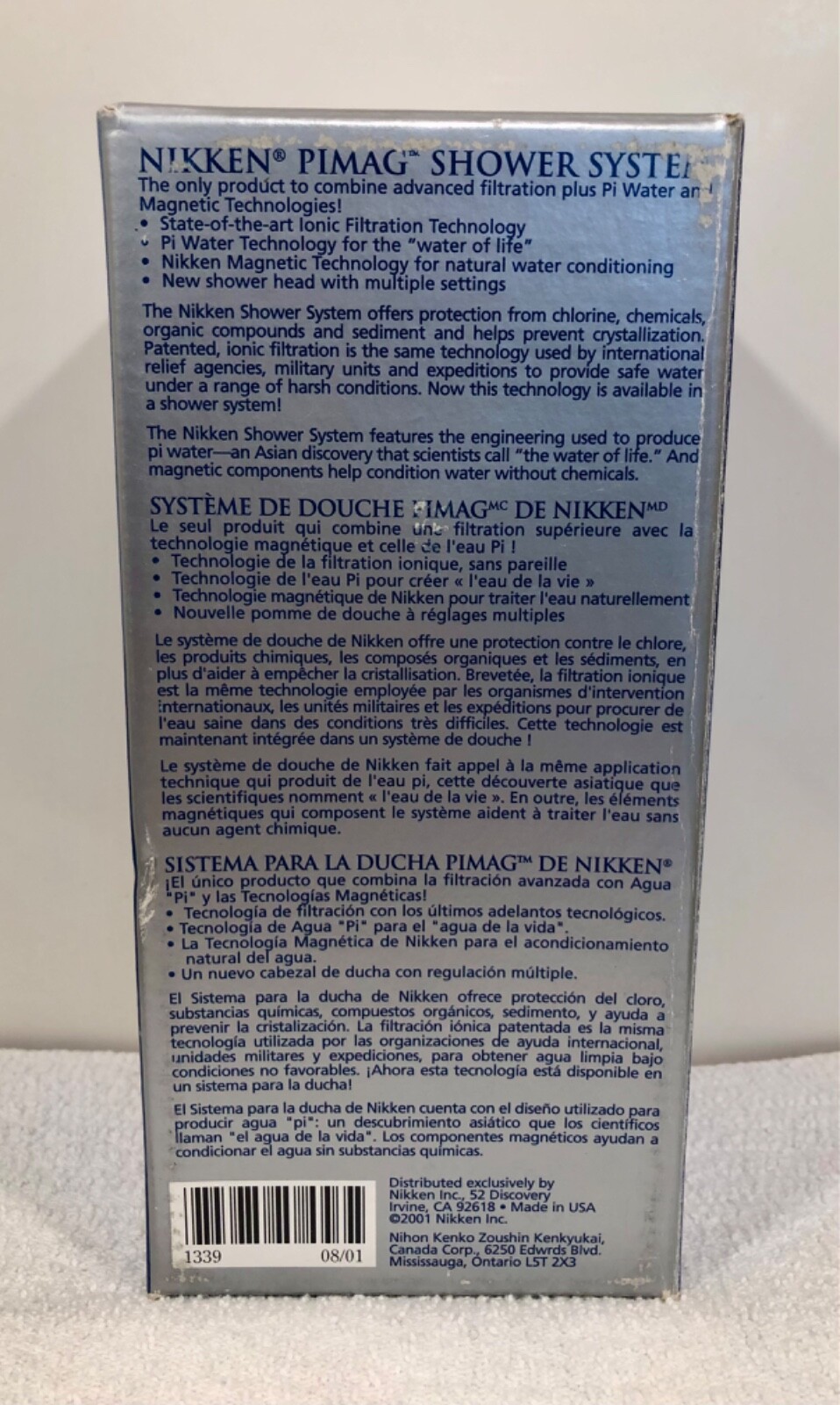 🎁 Nikken PiMag Shower System 🆕 Advanced Water Filtration Head 3xtra ...