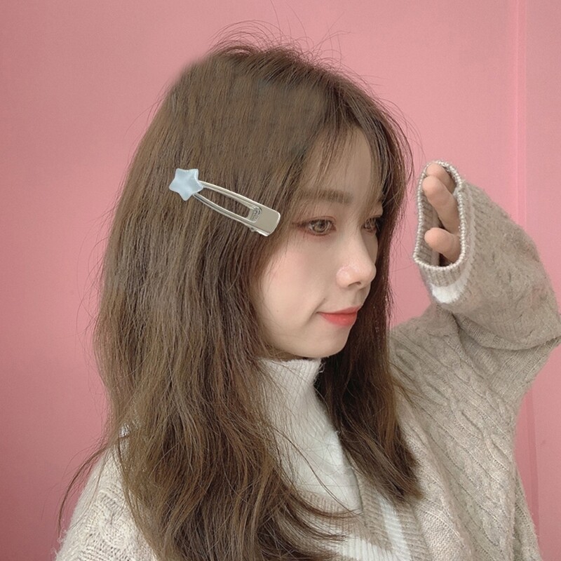 Harajuku Jelly Star Y2K-Style White Handmade Cute Pins Headdress ...