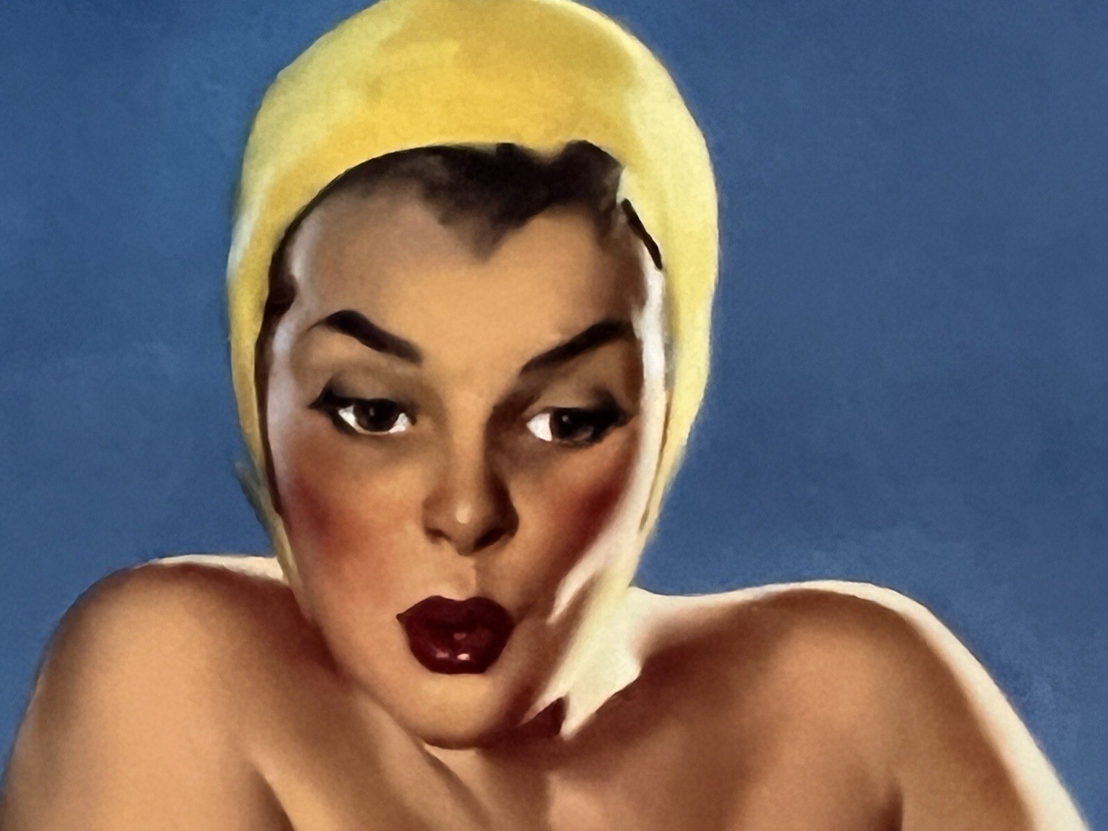 Vintage Original Gil Elvgren Pin-Up Calendar 1952 Complete 6 Images Tin ...