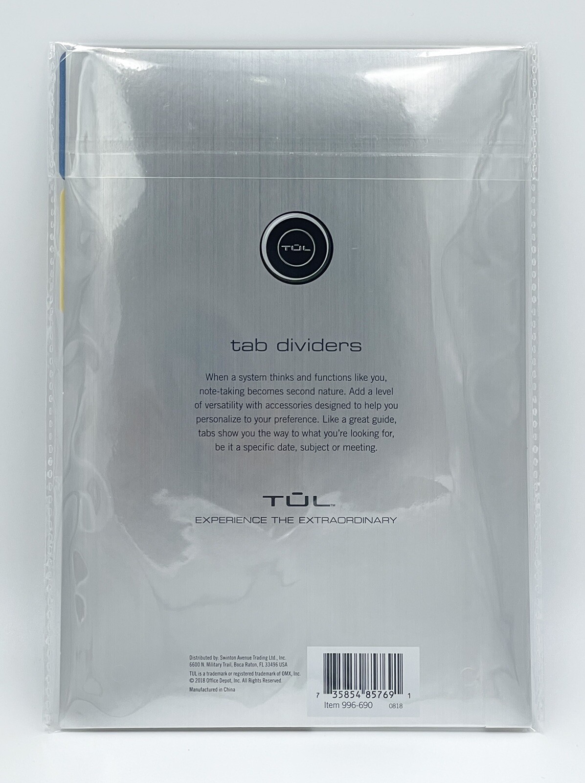 TUL Discbound Tab Dividers, Junior Size, Assorted Colors, 5 Tabs | eBay