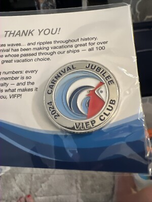 Carnival Jubilee 2024 VIFP Diamond Platinum Inaugural Lapel Pin ...