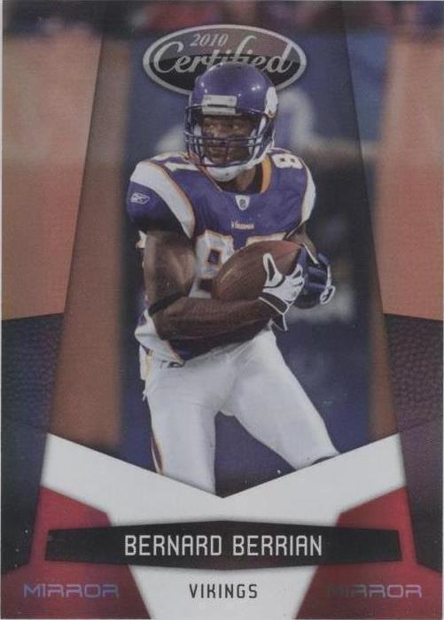 2010 Certified - Bernard Berrian #83 Mirror Red /250 for sale online | eBay