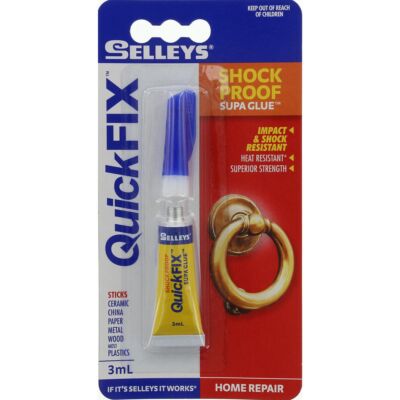 Selleys Quick Fix Shock Proof Supa Glue 3mL 100093 | eBay
