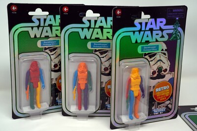 Star Wars Retro Storm Trooper Prototype complete Action Figure Set ...