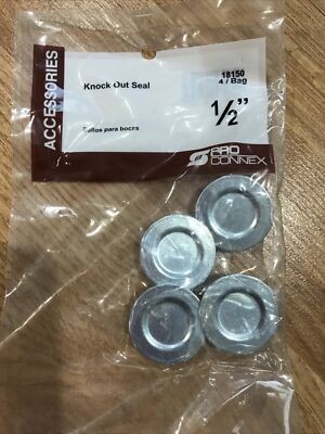 1/2" KNOCK OUT SEALS - PACK OF 4 | eBay