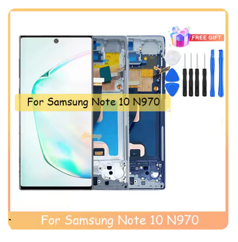 For Samsung Galaxy Note10 N970 LCD Display Touch Screen with Frame ...