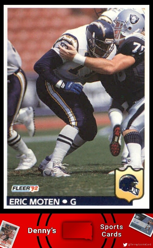 1992 Fleer #365 Eric Moten San Diego Chargers Football Card | eBay
