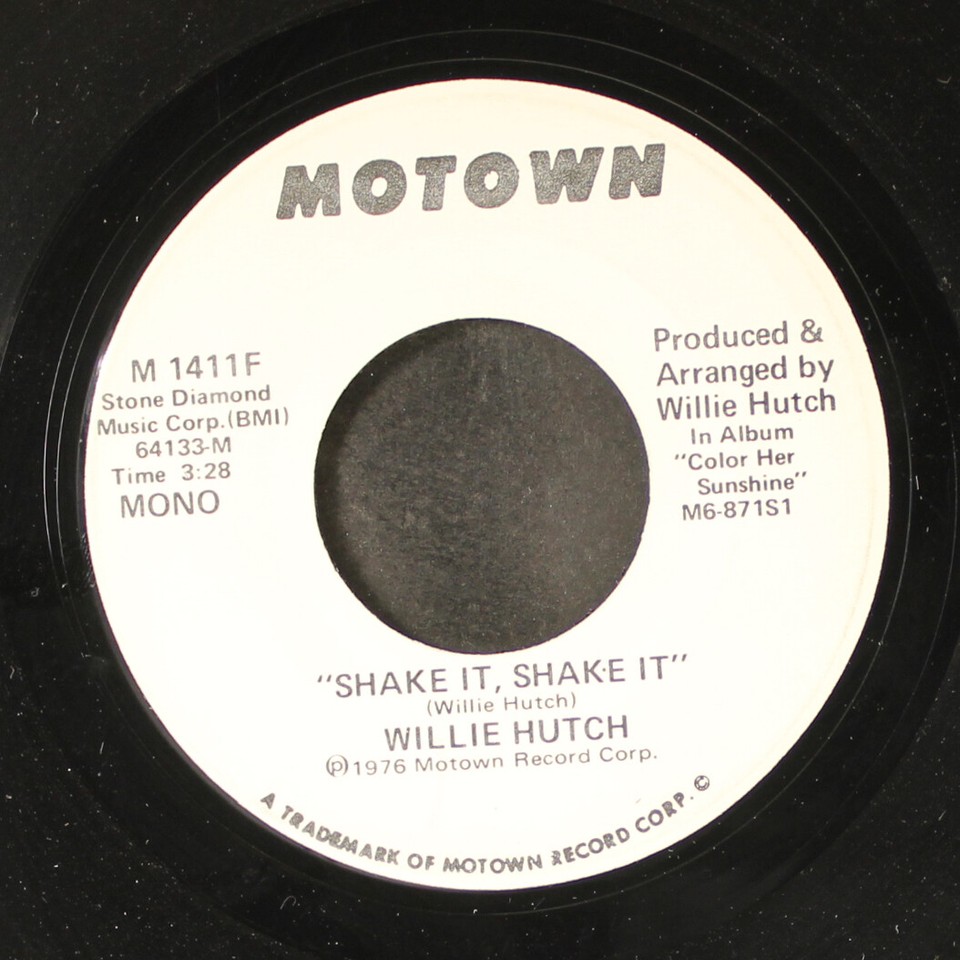 WILLIE HUTCH: shake it shake it / mono MOTOWN 7" Single 45 RPM | eBay