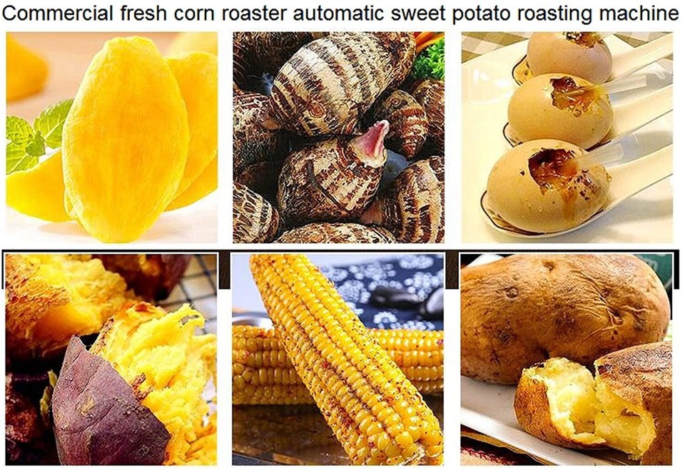 Commercial Volcanic Stone Corn Grill Machine Electric Sweet Potato ...