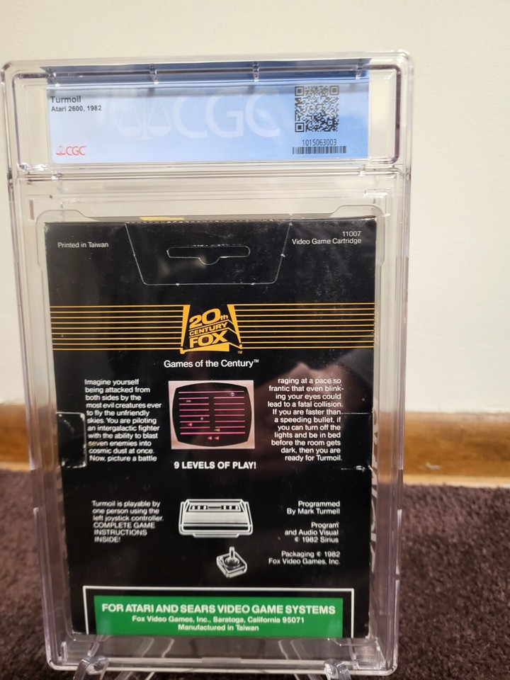 Turmoil (Atari 2600, 1982) BRAND NEW SEALED CGC 8.5 - NOT WATA or VGA ...