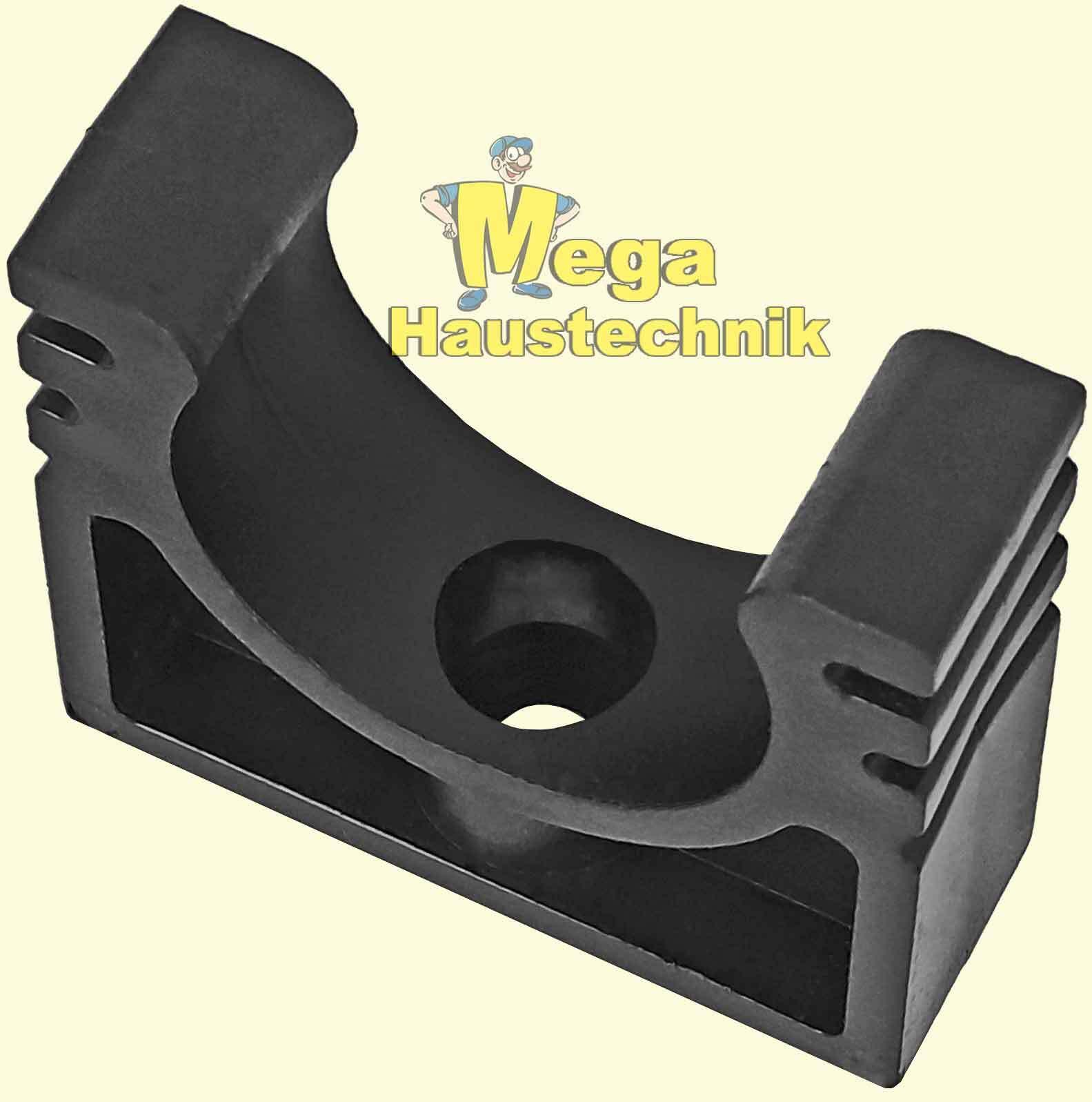 Rohrklemme Clip Rohrschelle für PVC Rohr 20 - 63 mm PP PE Klebefittings ...