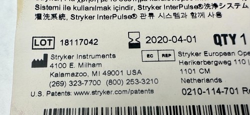 Stryker InterPulse Pulsed Lavage System (0210-114-000) for sale online ...