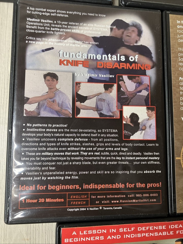 Lot of 8 Dvd’s / SYSTEMA DVD Russian Martial Arts & Various Instruction ...