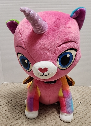 NICKELODEON Rainbow Butterfly Unicorn Kitty Felicity 13" Plush Stuffed ...