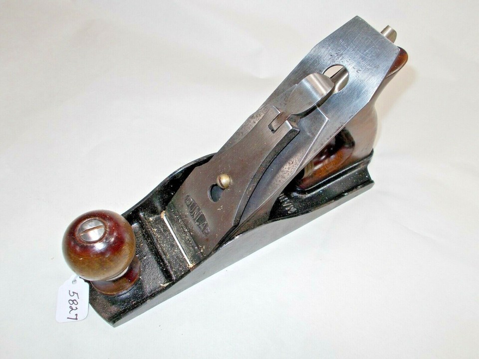 Plane, Vintage DUNLAP No. 4 Size Woodworkers Wood Plane 1-61/64" Wide ...