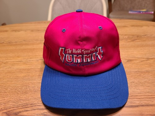 Vintage Summit Racing Equipment Embroidered Logo Red Snapback Hat | eBay
